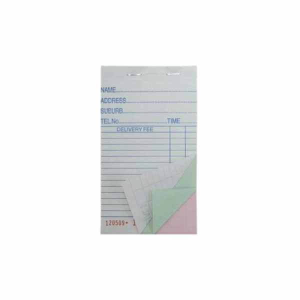 Pizza Docket Book Triplicate - Byars Packaging