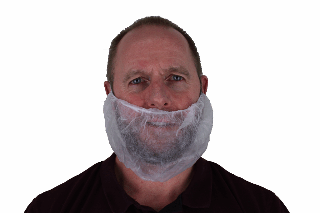 Beard Cover - White - Byars Packaging