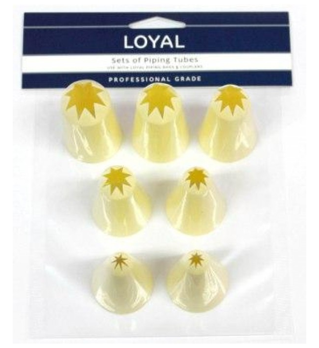Piping Tube Set - 7 Piece - Star - Byars Packaging